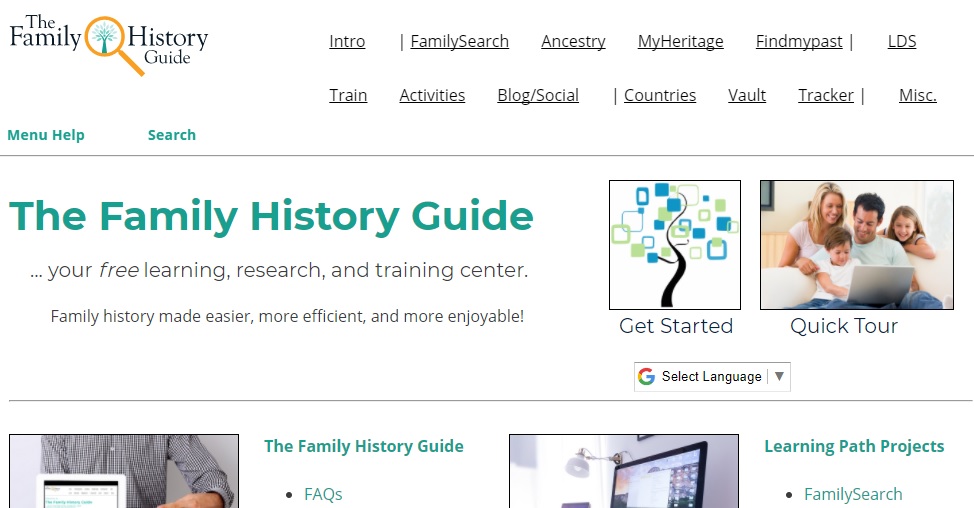 Home Page Updates – The Family History Guide Blog
