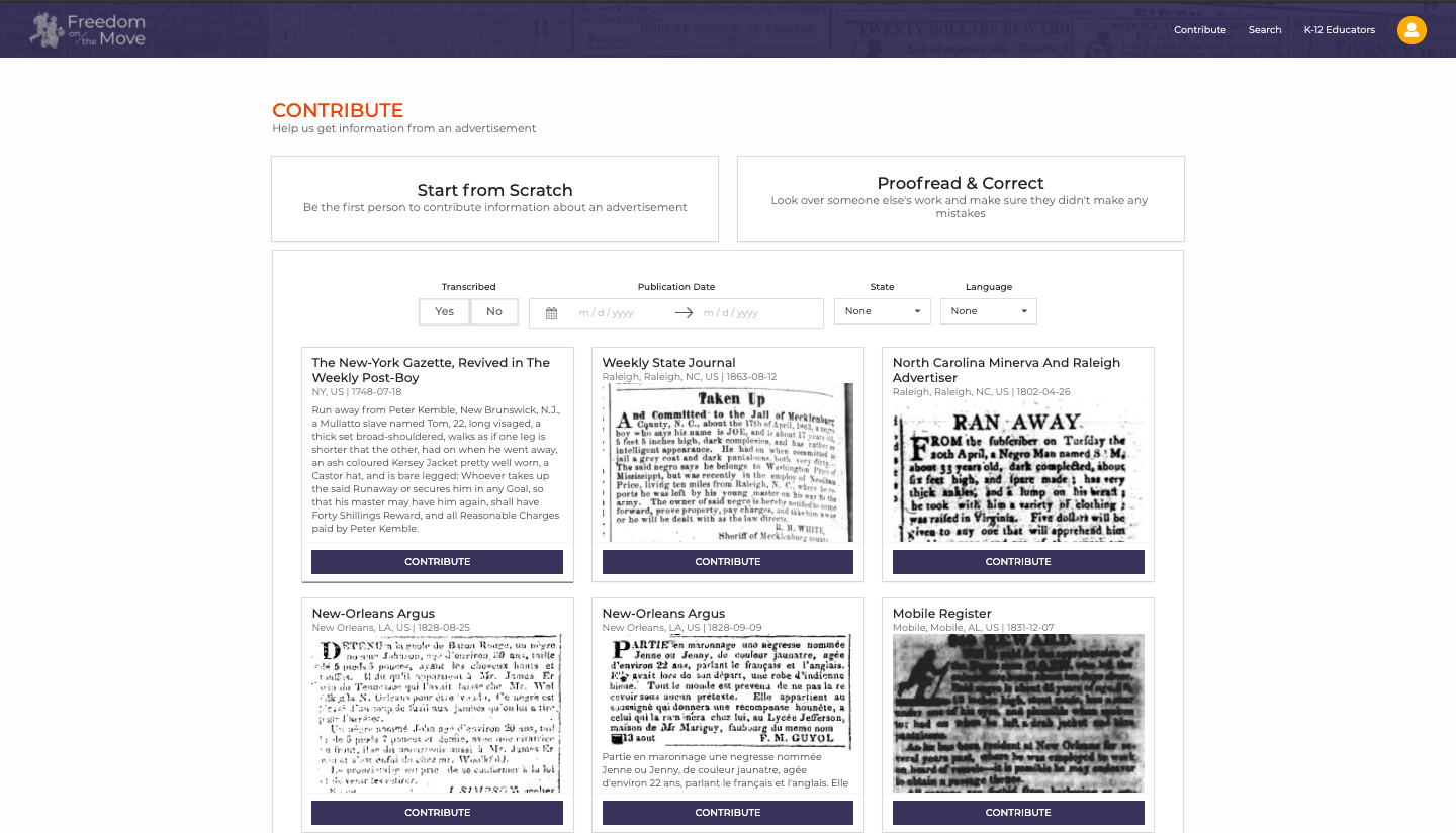 Freedom on the Move: How Runaway Ads Contribute to African-American ...