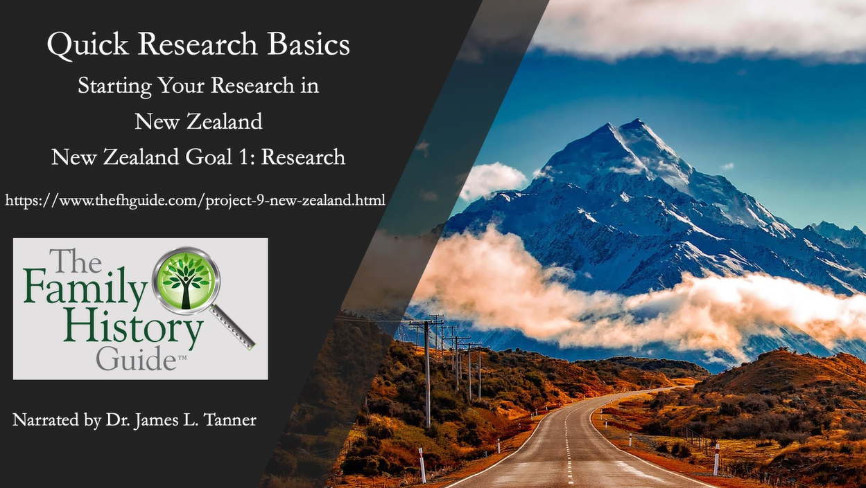 New QRB Video: Getting Started with New Zealand Research – The Family ...