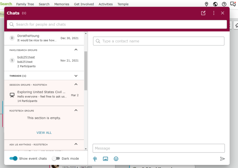 Exploring the New FamilySearch Chat Feature – The Family History Guide Blog