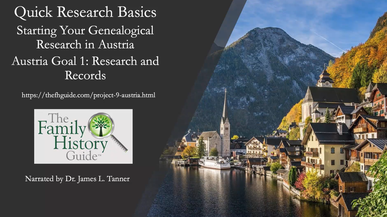 New QRB Video: Starting Research in Austria – The Family History Guide Blog
