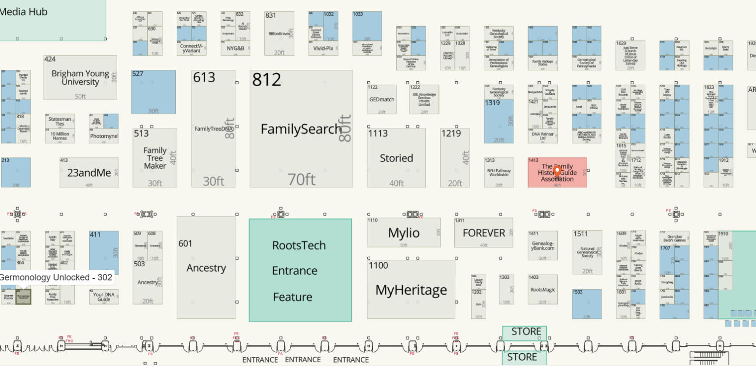 The RootsTech Booth 2025 for The Family History Guide Association – The ...