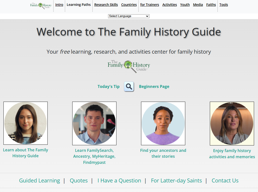 Website Updates: A Lighter Look – The Family History Guide Blog