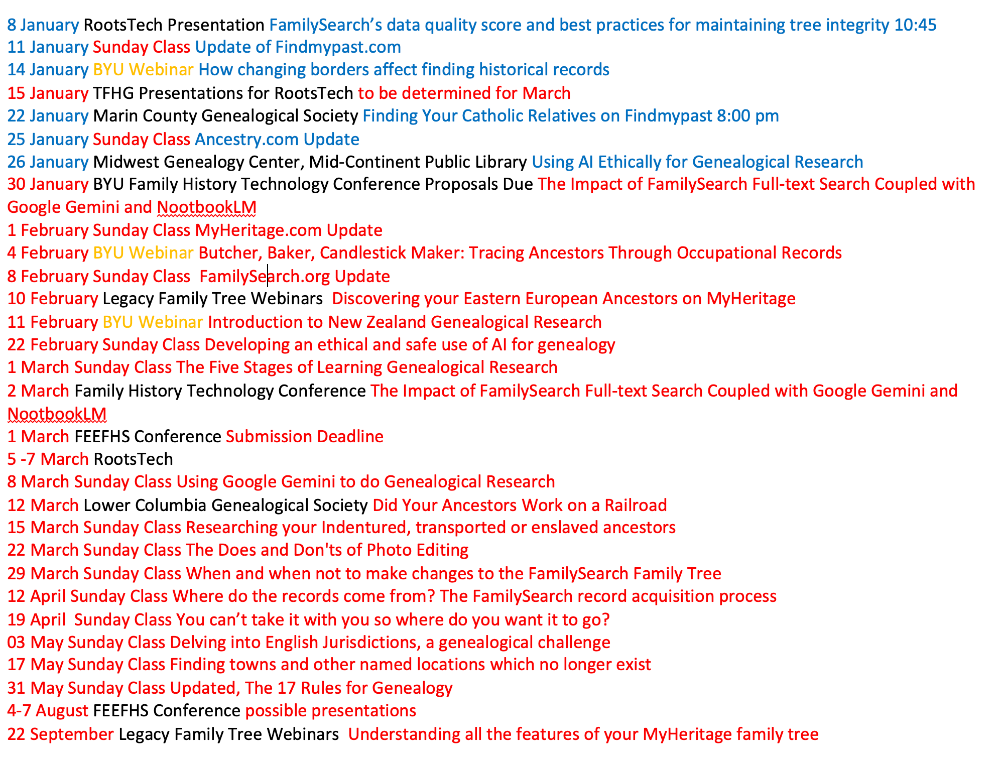 Family History Presentations by James Tanner – The Family History Guide ...